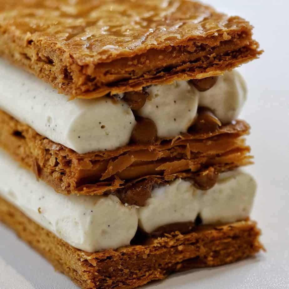 Carnet de Recette - Millefeuille vanille, caramel et noix de pécan ...
