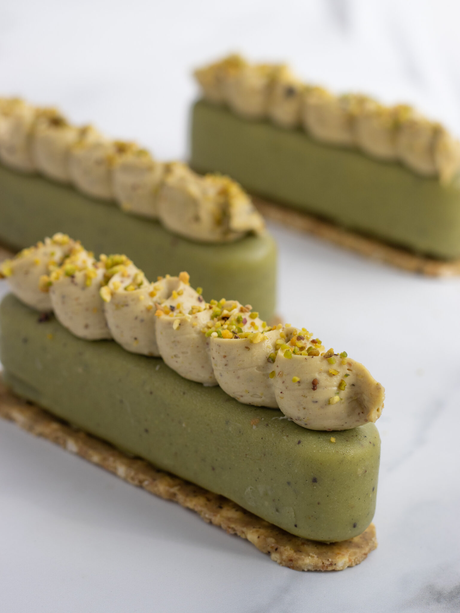 Carnet de recette - Petits Entremets Pistache avec Coralie Jean-Elie ...