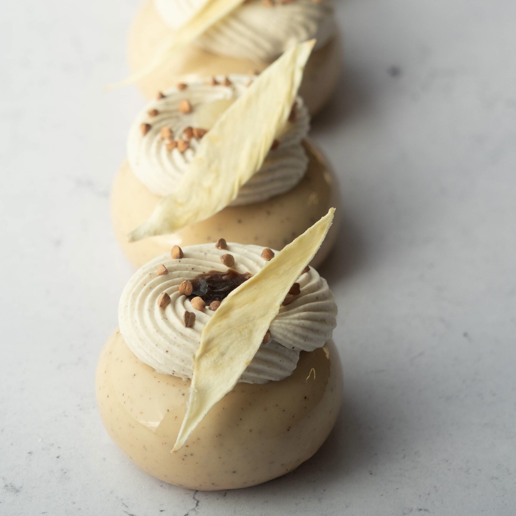 Entremets Un automne en Bretagne café sarrasin panais